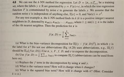 4 6 we can use the k nn method for regression let