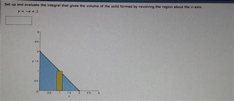 Solved Set Up And Evaluate The Integral That Gives The