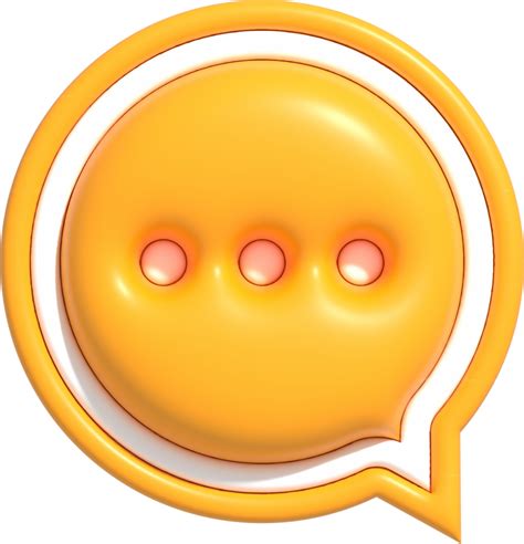 3d Speech Bubble Chat With Dots Inside Message Notification Icon Bubble Chat 3d Render