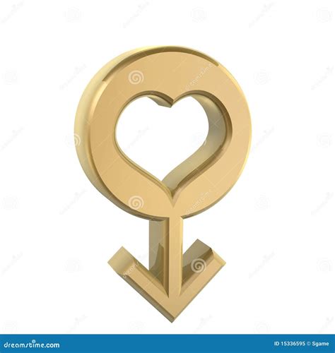 Golden Male Sex Symbol Stock Illustration Illustration Of Male 15336595