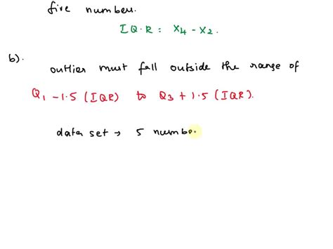SOLVED A A Set Of Data Comprises Of Five Numbers Xxxxx Which Have