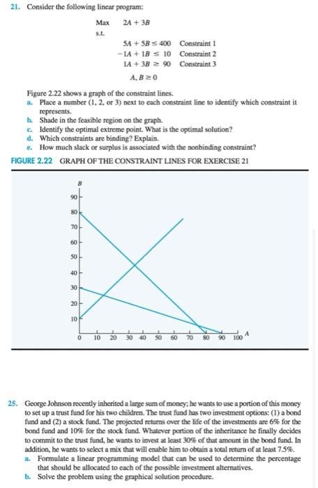 solved 5 show a separate graph of the constraint lines and