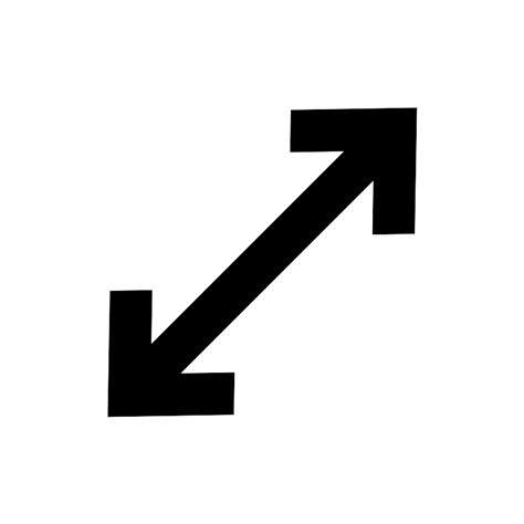 Arrow Diagonal Top Right Bottom Left Vector Svg Icon Svg Repo