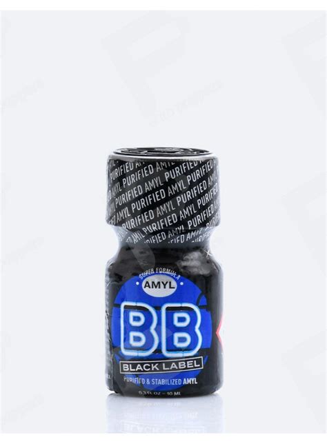 Bb Black Label Poppers 10ml Amyl Version Hard And Strong