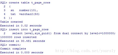 Oracle分析函数（一、用rownumber做后台分页）oracle Rownumber Limit Csdn博客