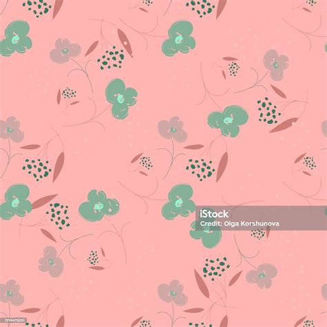 작은 꽃에 심플한 귀여운 패턴 초라한 세련된 밀레플뢰르 드레스 제조 배경 화면 인쇄 선물 랩 및 스크랩 북을위한 꽃 원활한 배경 0명에 대한 스톡 벡터 아트 및 기타 이미지