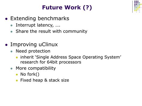 Ppt Uclinux Vs Linux Context Switching And Ipc Performance Comparison