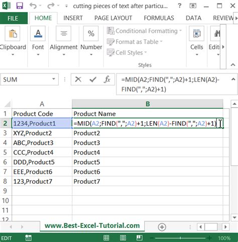 How To Cut Text In Excel Best Excel Tutorial
