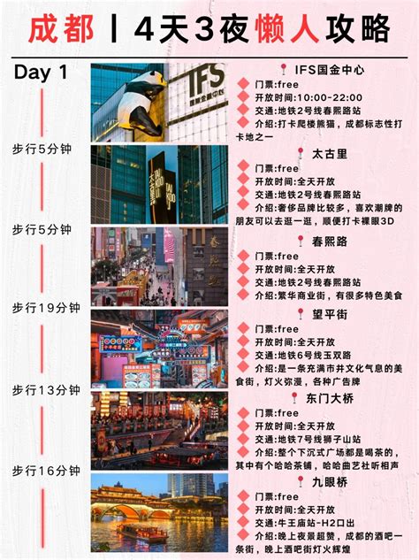 成都4天3夜！不累人的旅游攻略🥳 食游天下 【travel And Food】
