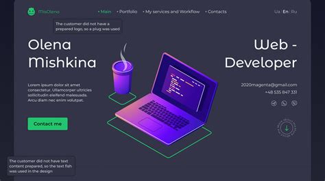 Portfolio For Web Developer Behance