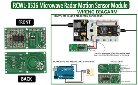 6pcs Rcwl 0516 Microwave Radar Motion Sensor Module For