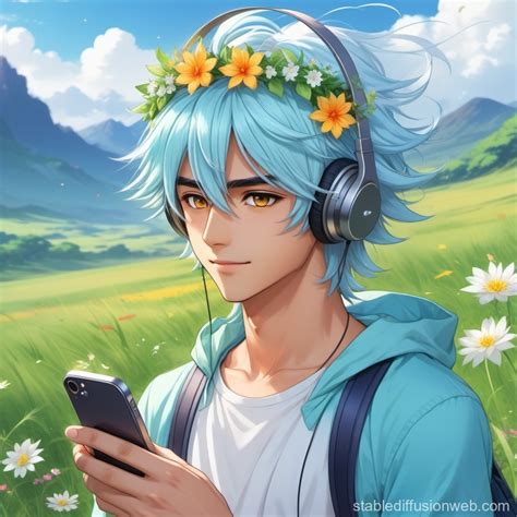 Strolling Through Grassland A Stylish Indian Teen Stable Diffusion