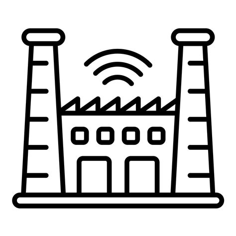 Smart Factory Vector Icon 21709289 Vector Art At Vecteezy