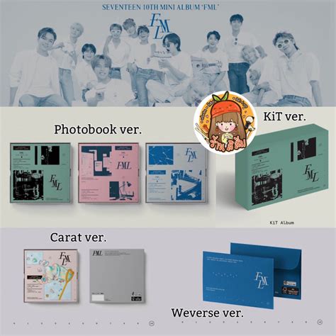 พร้อมส่ง Seventeen 10th Mini Album อัลบั้ม Fml Photobook Kit