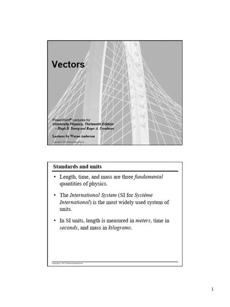 Lecture Vectors Pdf Euclidean Vector Significant Figures