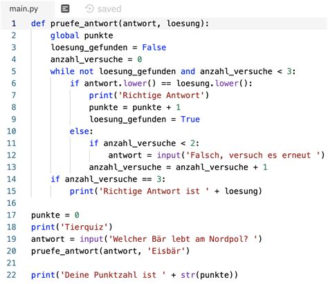 Infolab Saar Home Lerne Python Und Programmiere Ein Quiz Infolab Saar