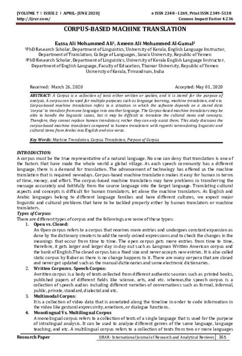 Pdf Corpus Based Machine Translation