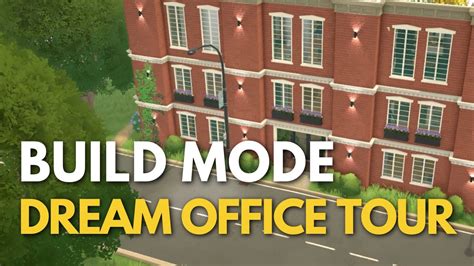 Paralives Build Mode Dream Office Tour Youtube