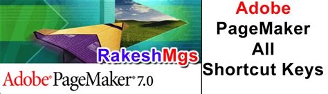 Adobe Pagemaker All Shortcut Keys