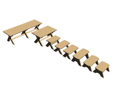 Stools And Tables 3d Model 1 Max Free3d