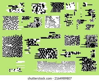 Set Vector Elements Pixel Bitmap Style Stock Vector Royalty Free Shutterstock