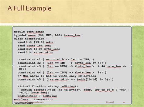 Randomization And Constraints Workshop At Bms College Ppt