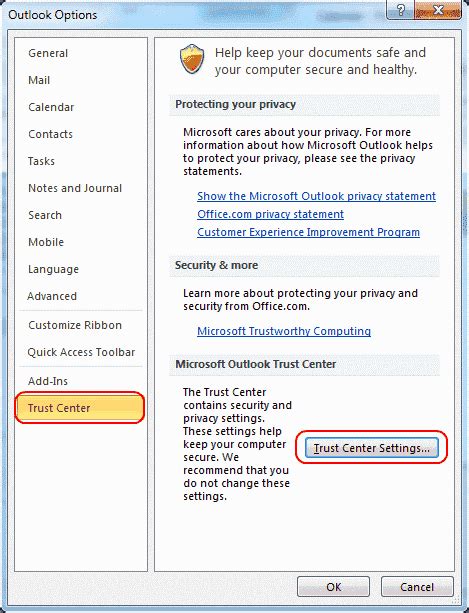 Outlook 2019365 Enable Or Disable Macros