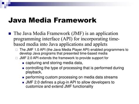 Ppt Java Media Framework Powerpoint Presentation Free Download Id