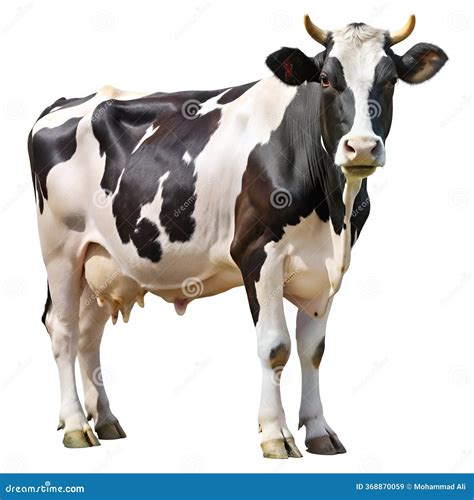 Cow On White Background