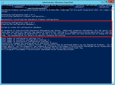 Sharepoint Pitstop Max Degree Of Parallelism Error