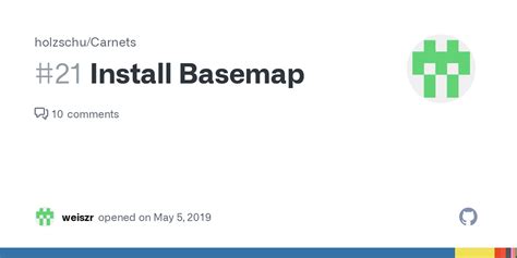 Install Basemap · Issue 21 · Holzschucarnets · Github