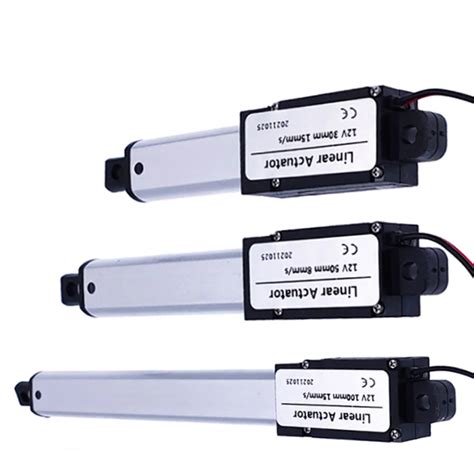 Mirco 전기 선형 액추에이터 모터 컨트롤러 미니 전기 푸시 로드 퍼터 30mm 50mm 100mm Dc 12v