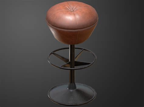 바 의자 3d 모델 6 Blend Fbx Obj Dae Unitypackage Unknown Free3d