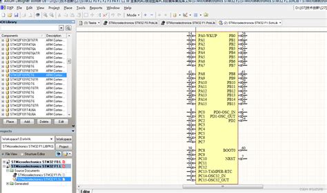 stm32 f0 f1 f2 f3 f4 f7 l1 w 全系列ad原理图库pcb封装库（ad集成库） stm32f3 ad库 csdn博客