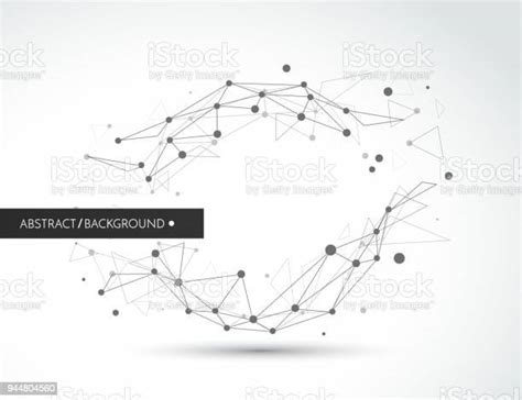 와이어 프레임 벡터 스 퓌 어와 디지털 추상 배경입니다 선과 점 들과 연결입니다 안녕하세요 테크 기술 Illiustration 3차원 형태에 대한 스톡 벡터 아트 및 기타