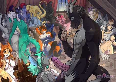 Rule 34 Anthro Avian Bunbunart Canid Canine Canis Dragon Felid Feline