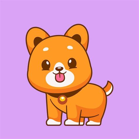 Premium Vector Cute Corgi Cartoon Illustration