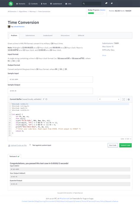 C Program Time Conversion Stack Overflow