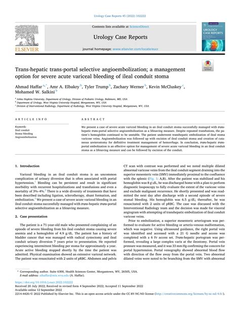 Pdf Trans Hepatic Trans Portal Selective Angioembolization A Management Option For Severe
