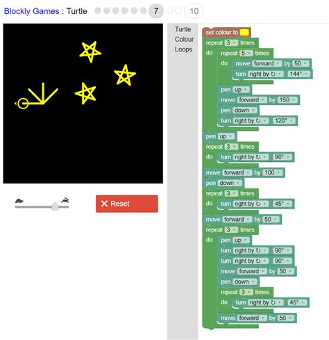 Blockly Games Turtle Level 1