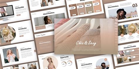 Chic Sexy Fashion Presentation PowerPoint Template