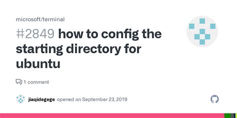 How To Config The Starting Directory For Ubuntu · Issue 2849