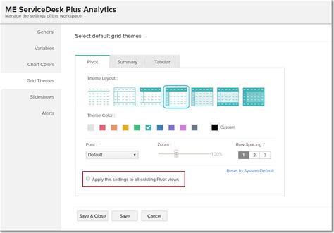 Workspace Settings Analytics Plus Cloud