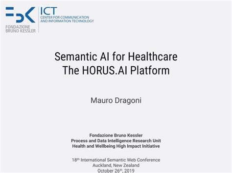 Keynote Given At Iswc 2019 Semantic Management For Healthcare Workshop