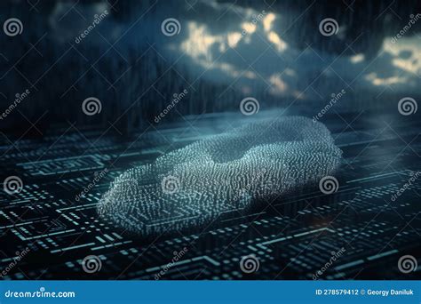 The Futuristic Cloud Stunning 8k Data Rendered In Octane With Volumetric Lightning Effects