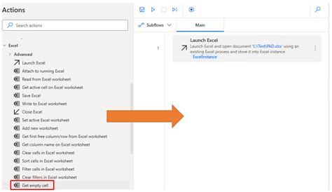 Get Empty Cell In Excel Worksheet Actionpower Automate Desktop