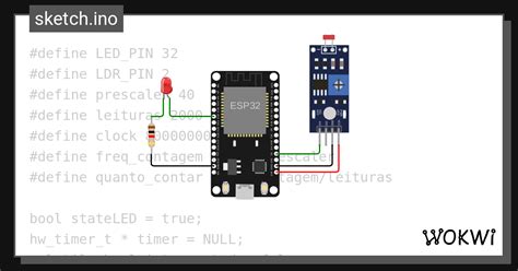 Interrupção Do Timer Wokwi Esp32 Stm32 Arduino Simulator
