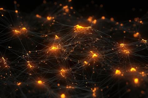 Premium Photo Connecting Dots Abstract Technology Background Generative Ai