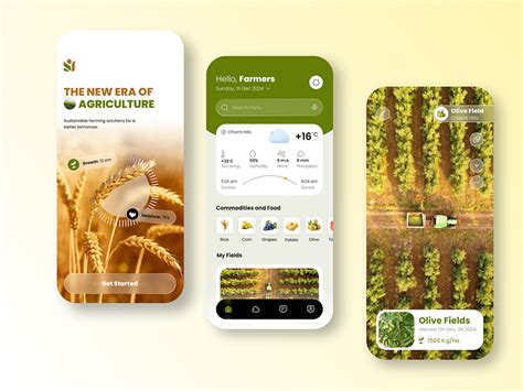 Agriculture App Ui Ux Design In 2025 App Design Layout Web App Design Logo Design App
