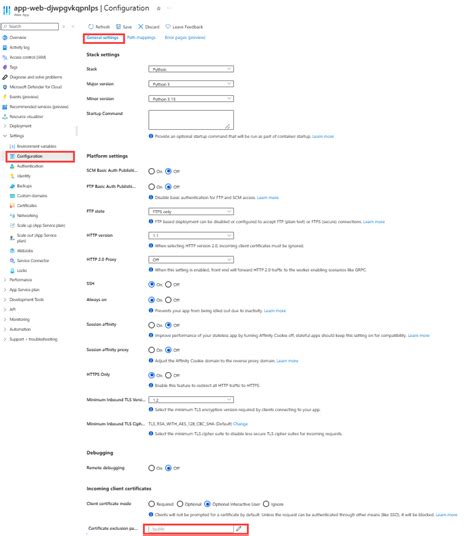 Configure Tls Mutual Authentication Azure App Service Microsoft Learn